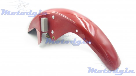 Крыло переднее Yamaha YBR125 красное в motodgin