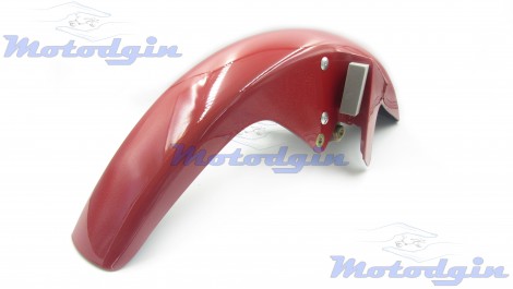 Крыло переднее Yamaha YBR125 красное в motodgin